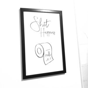 Accents | Chic Poster For Bathroom Framed | Poshmark